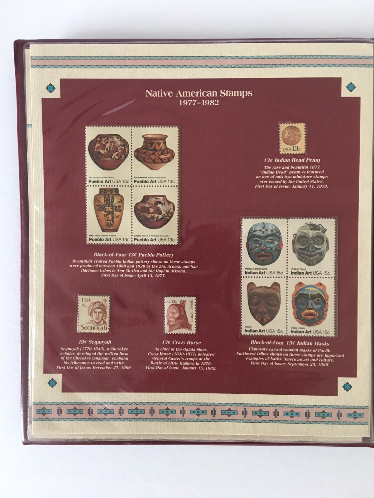 Official U.S. Tributes to Native Americans--Stamps & Indian Head ...