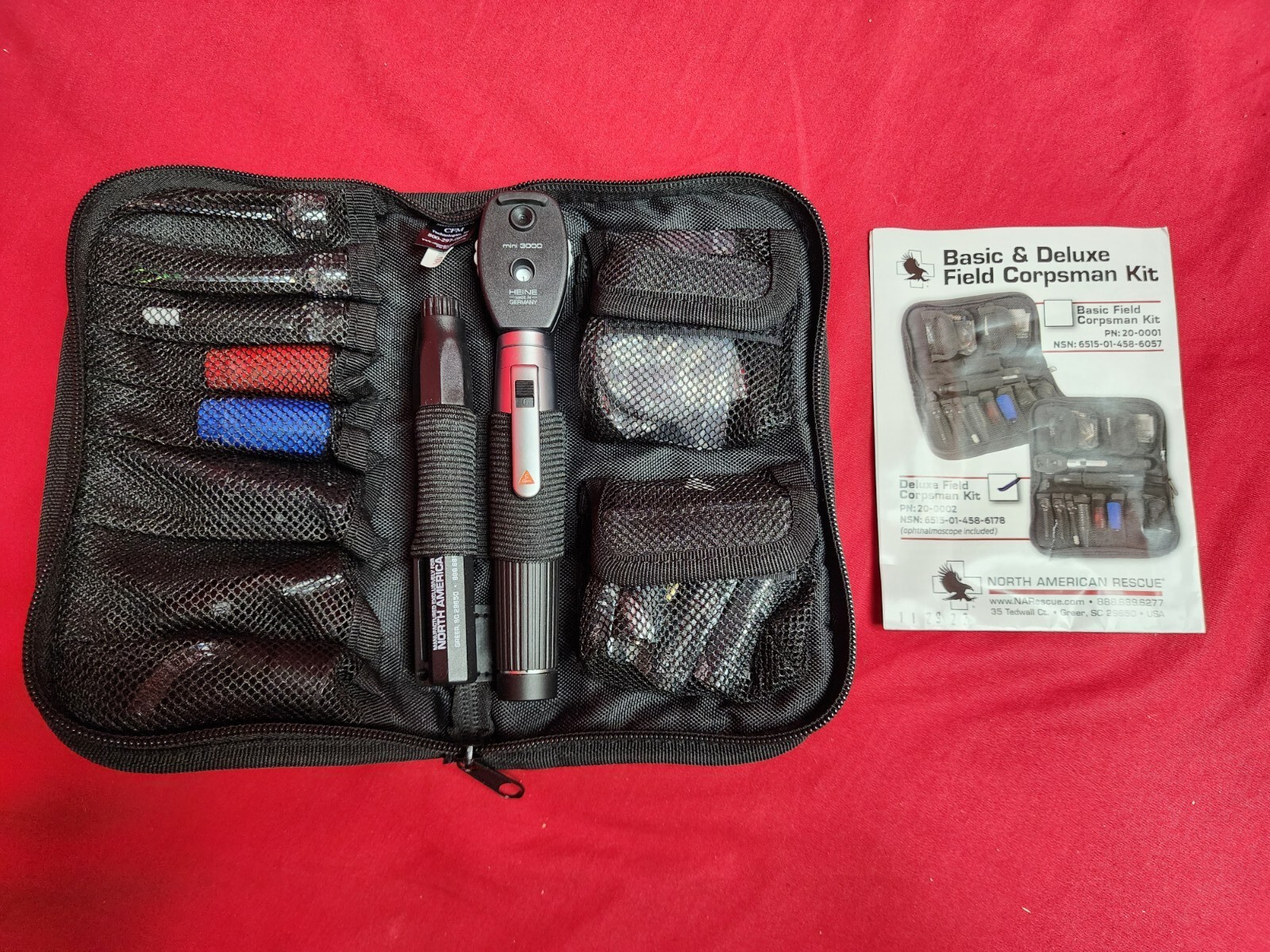 NORTH AMERICAN RESCUE - Deluxe Field Corpsman Kit - Includes HEINE Mini 3000! | eBay