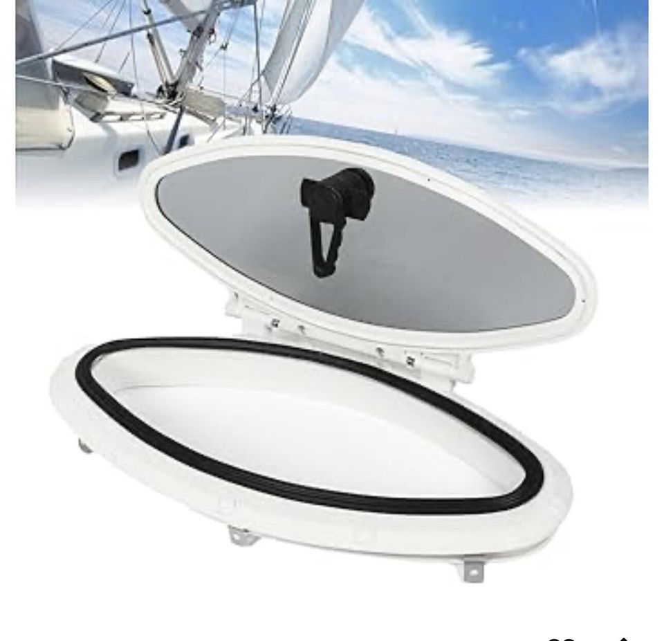 Marine Hatch Porthole Window, Tempered Glass Fully Sealed Oval | eBay