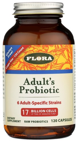 Flora - Adult's Probiotic Blend Six Adult-Specific Strains Gluten Free ...