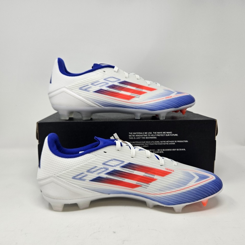 Adidas F50 League FG/MG Soccer Cleats 'White/Red/Blue' / IE0601 / All ...