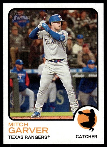 2022 Topps Heritage High Number Mitch Garver Texas Rangers #558 | eBay