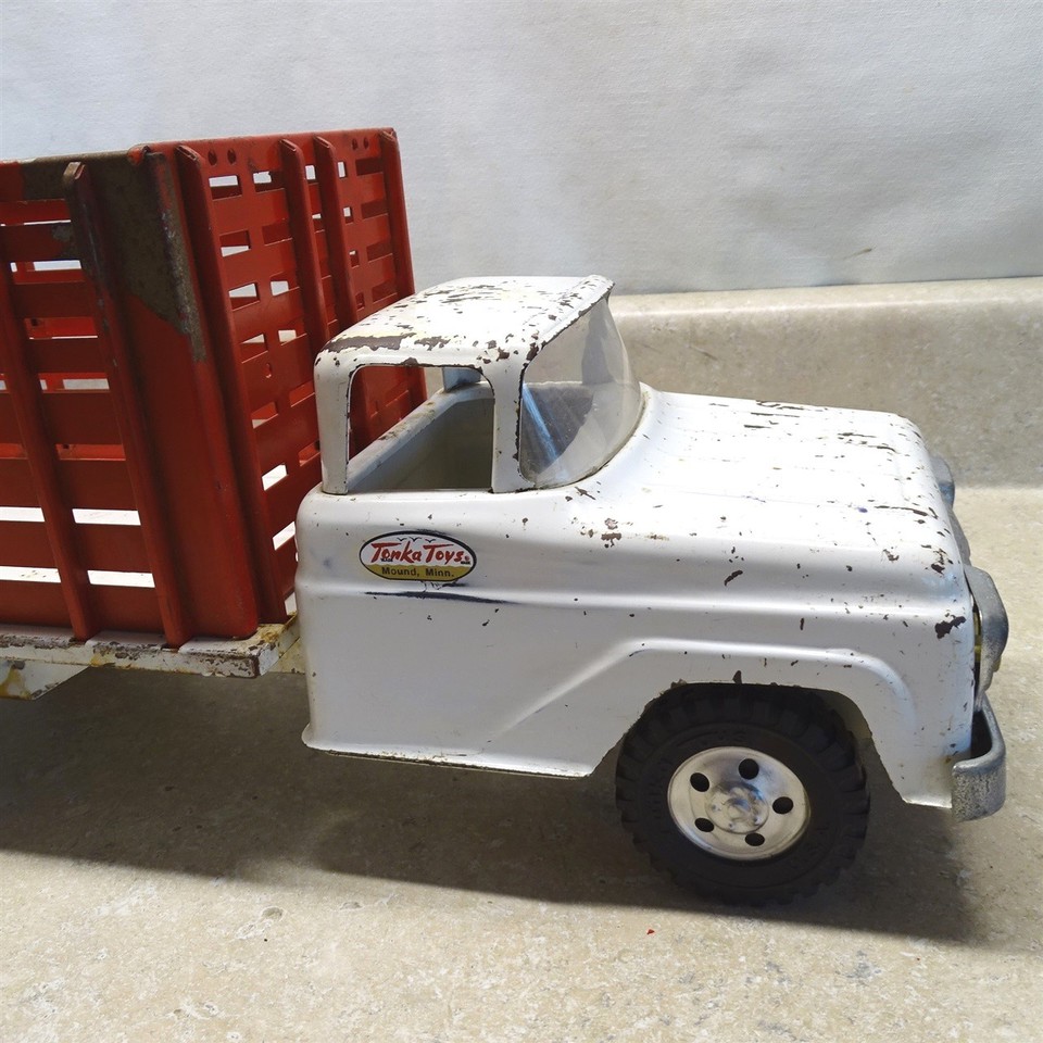 Vintage Tonka High Stake Rack Truck, Pressed Steel, Farms, 1958 | eBay