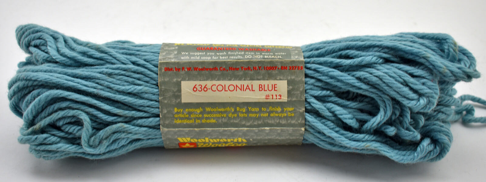 Vintage Woolworth Woolco Kentucky Soft Spun Rayon/Cotton Rug Yarn ...