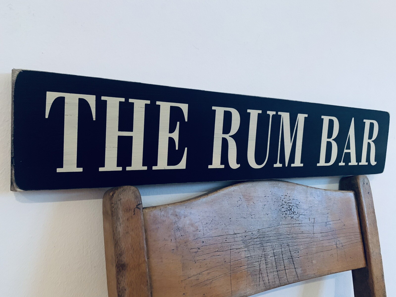 Rum Bar Sign Wooden Vintage Style signs home bar RUM BAR man cave | eBay UK