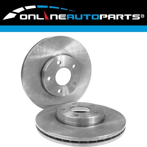 2 Front Disc Brake Rotors for Dodge Caliber PM 4cyl 1.8L 2.0L 2006-2010 ...