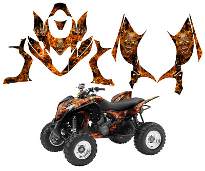 Honda TRX 700xx custom graphics wrap kit 24 mil racing vinyl Zombie ...