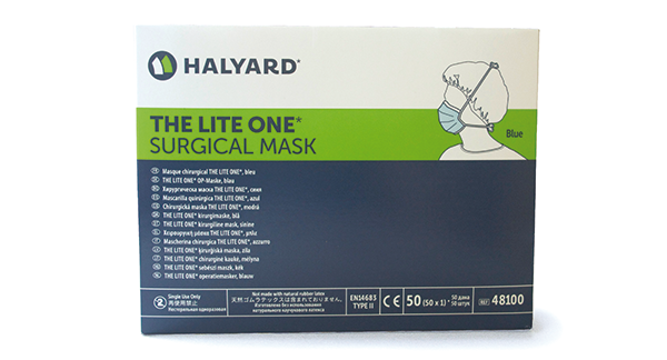 Halyard 48100 Surgical Face Mask, Blue - Pack of 50 for sale online | eBay