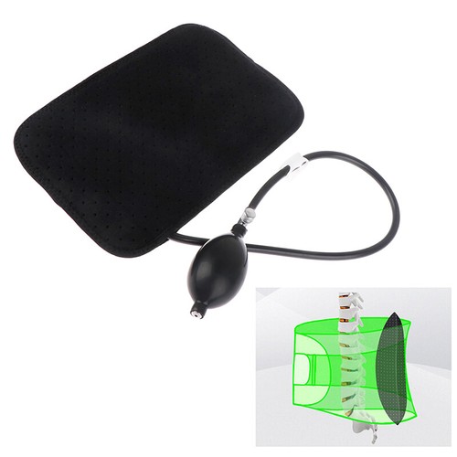 Inflatable Lumbar Support Pillow Washable Breathable Portable Firm ...