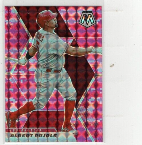 2021 Albert Pujols Mosaic Pink Camo Prizm #10 Free Shipping (D-379) | eBay