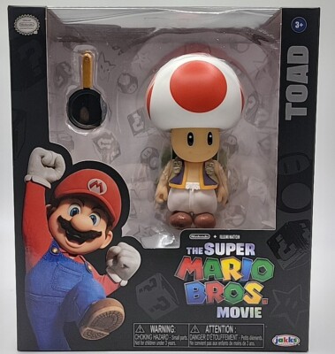 Nintendo The Super Mario Bros. Movie Toad Figure with Frying Pan ...