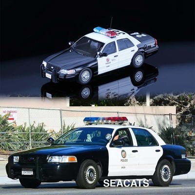 Rollin 1:64 Ford Crown Victoria LAPD Police Car Model Diecast Metal Car ...