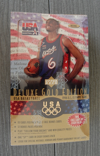 1996 Upper Deck USA Basketball Deluxe Gold Edition Factory Sealed Card ...