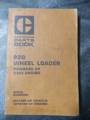 Manuals & Books - Cat Caterpillar 920 Wheel Loader