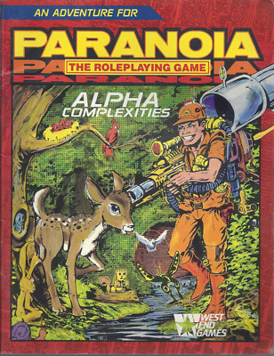 Paranoia RPG Alpha Complexities Adventure USED Excellent | eBay