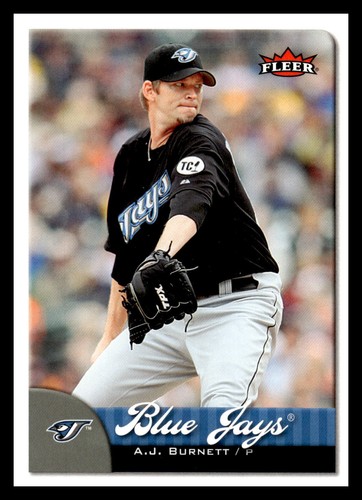2007 Fleer #15 A.J. Burnett Toronto Blue Jays Baseball NM | eBay