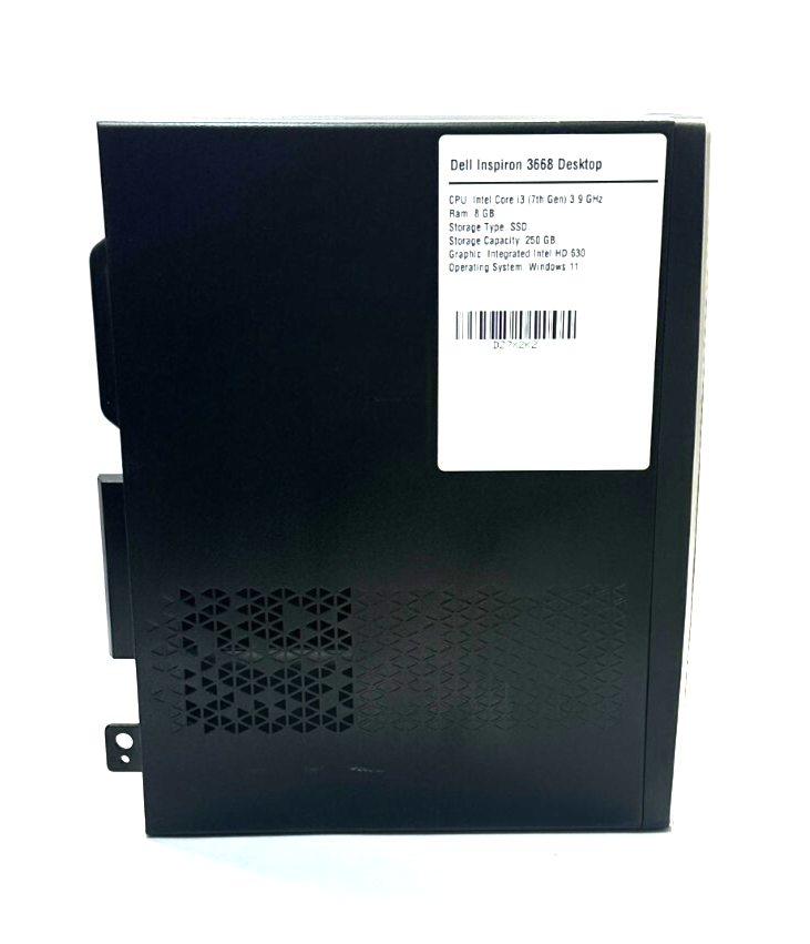 Dell Inspiron 3668 Desktop i3-3668 (7th Gen) 3.9 GHz, 8 GB Ram, 250 SSD ...