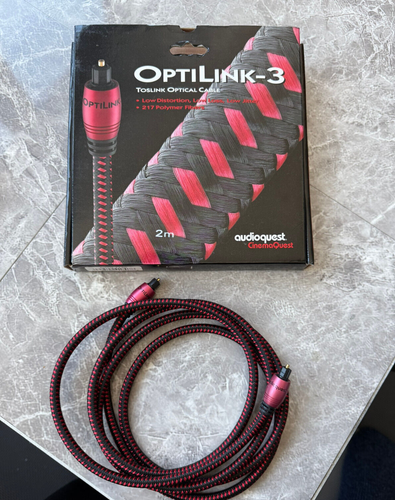 Audioquest OptiLink-3 - 1 m Digital Toslink Fiber Optic Cable - 217 ...