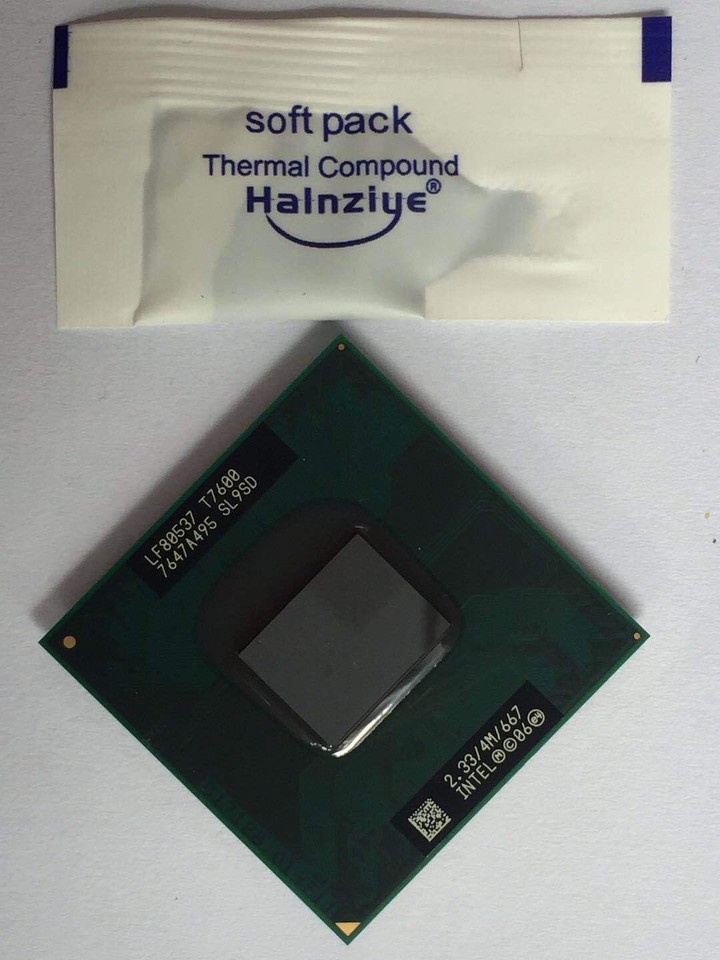 Intel Core 2 Duo T7600 2.33 GHz Dual-Core Processor SL9SD Socket M ...