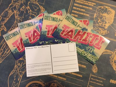 SHIELD • GREETINGS FROM TAHITI • 5 POSTCARD SET • COSPLAY PROP • AGENTS ...