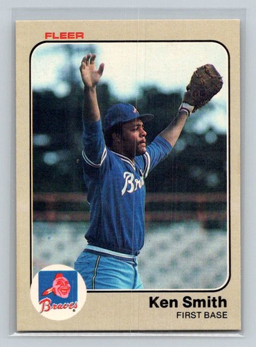 1983 Fleer Rookie RC #148 Ken Smith Atlanta Braves Baseball Card | eBay