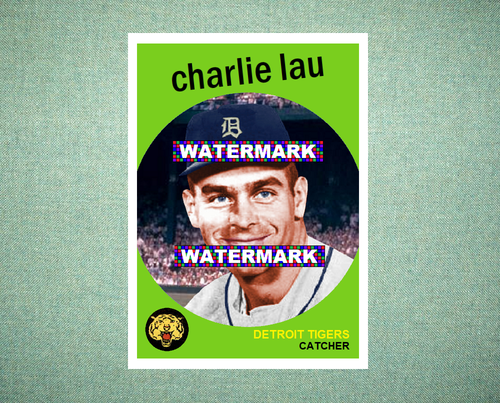 Charlie Lau Detroit Tigers 1959 Style Custom Baseball Art Card | eBay