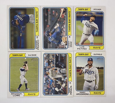 TAMPA BAY RAYS 2023 Topps Heritage BASE TEAM SET (6 Cards) Wander ...