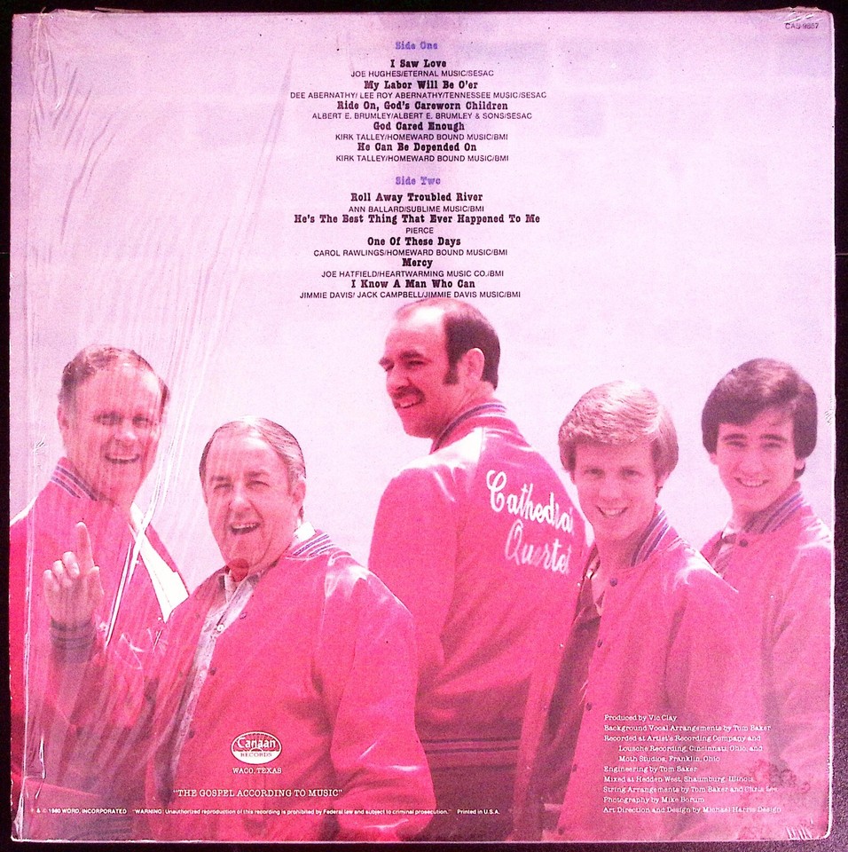 THE CATHEDRALS BETTER THAN EVER CANAAN RECORDS EXC W/SHRINK VINYL LP ...