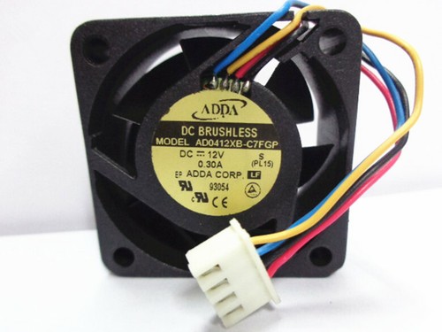1PC ADDA AD0412XB-C7FGP 4020 4CM 12V 0.30A 4-wire cooling fan # | eBay