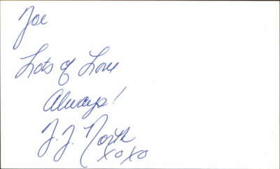 JJ NORTH ATTACK OF THE 60 FOOT CENTERFOLD Signed 3"x5" Index Card | eBay UK