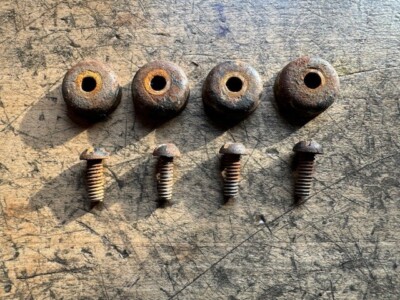 Antique Vintage Victor Safe & Lock Co. Hinge Cap Finial Decorations | eBay