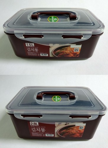 Korean Natural Wine Color Kimchi Food Storage Container 1.5L, 2.8L | eBay