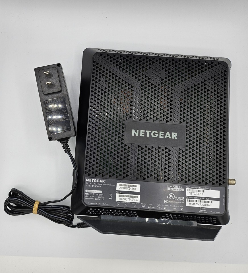 NETGEAR C7000v2 - AC1900 WiFi Cable Modem Router | eBay