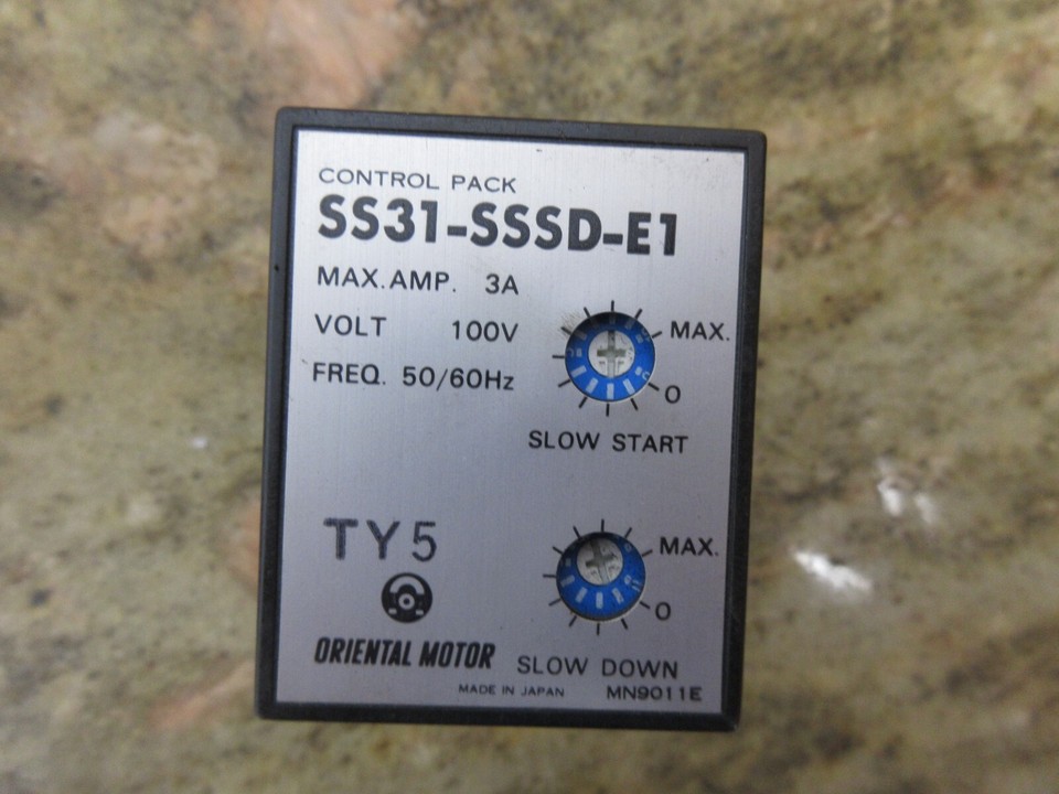 ORIENTAL MOTOR CONTROL PACK SS31-SSSD-E1 3A 100V 50/60HZ TY5 MN9011E | eBay