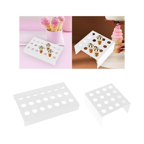 Ice Cream Cone Stand Decoration Ice Cream Holder Stand Cupcake Baking ...