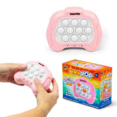 PINK PUSH POPPER LIGHT UP SENSORY GAME BUTTON FIDGET AUTISM PLAY 5 ...
