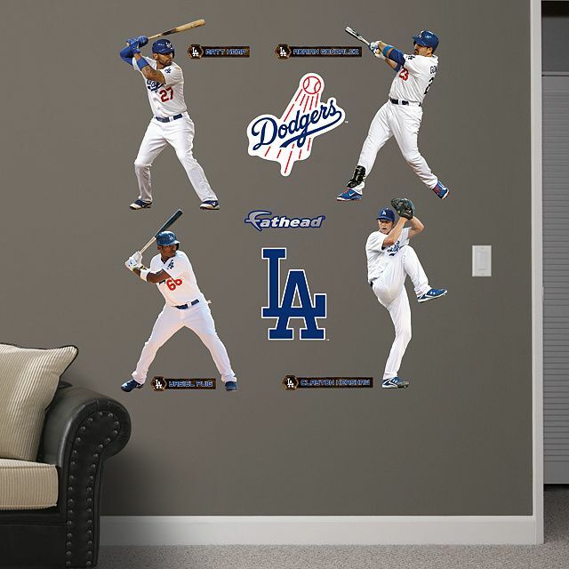 Fathead power pack Dodgers Wall Decals Clayton Kershaw / Puig / logo ...