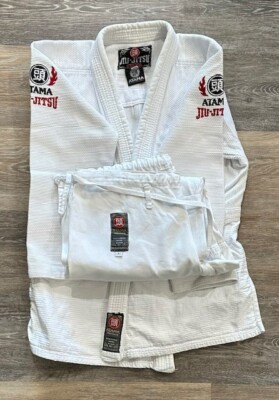 Atama Traditional Brazilian Jiu Jitsu Gi White Men’s A1 Top and Bottom ...
