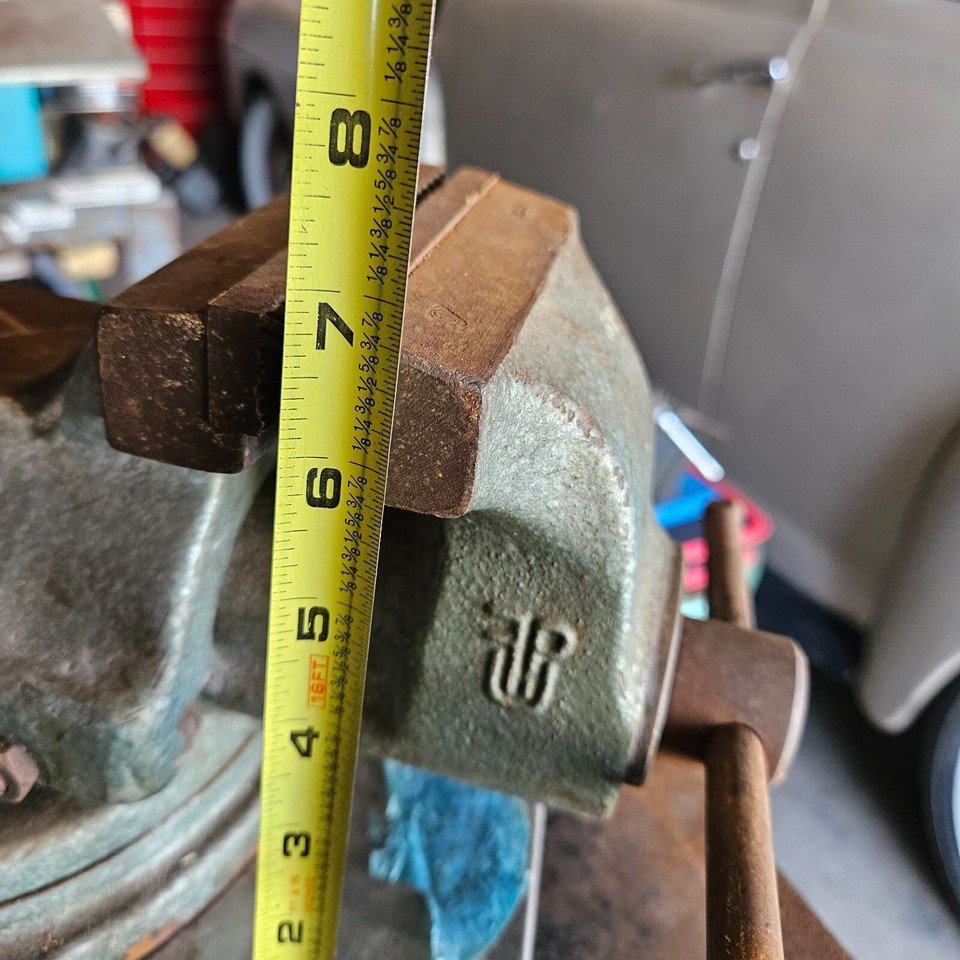 NICE Vintage FPU 4" Rear Sliding Jaw Swivel Bench Vise 74-1 Fowler ...