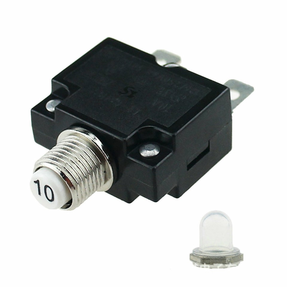 5/10/15/30 Amp Push Button Manual Reset Thermal Circuit Breaker ...