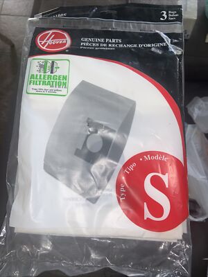 Hoover Type S Vacuum Bags / Allergen / Canister / 1999 | eBay