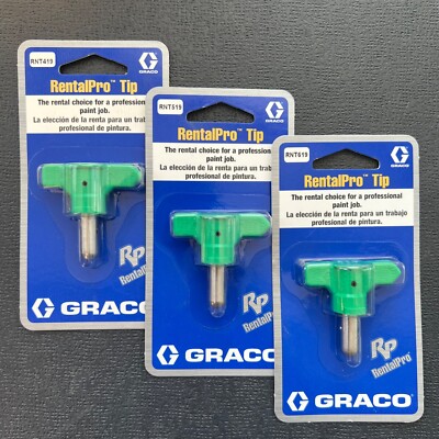GRACO Reversible Airless Paint Spray Tip Rental Pro RNT 419 519 619 ...