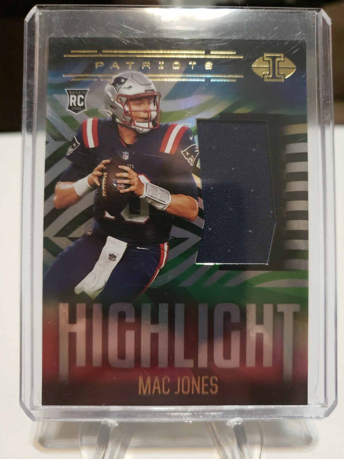 MAC JONES 2021 Panini Illusions Highlight Patch RC Rookie Card Relic ...