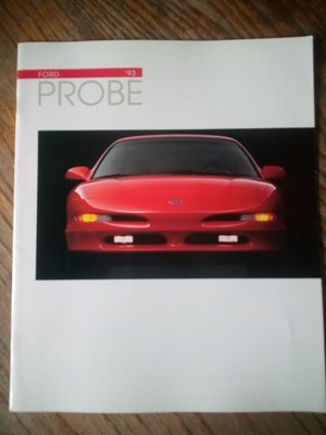 1993 Ford Probe GT Sport Coupe Dealer Fold Out Brochure Book 9" x 11 ...