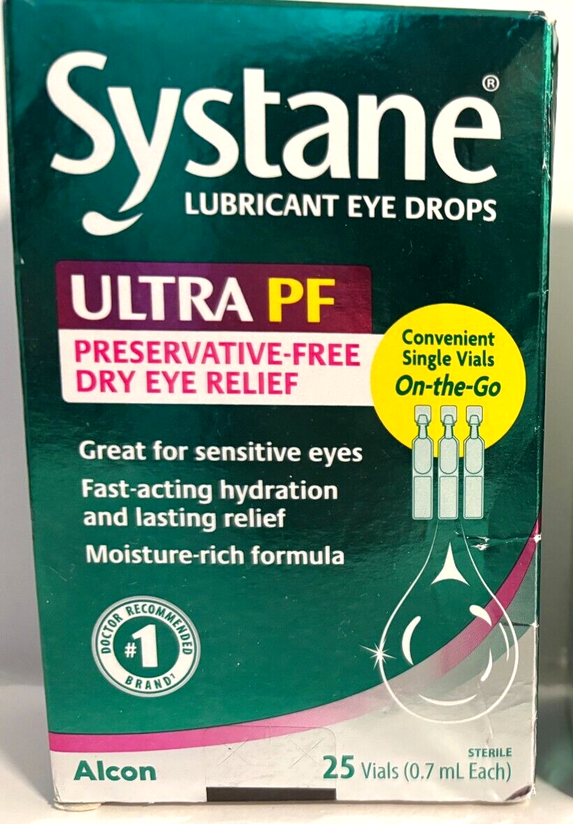 Systane Ultra PF Lubricant Eye Drops Dry Relief - 0.7ml 25/ct Exp: 02/2026 | eBay