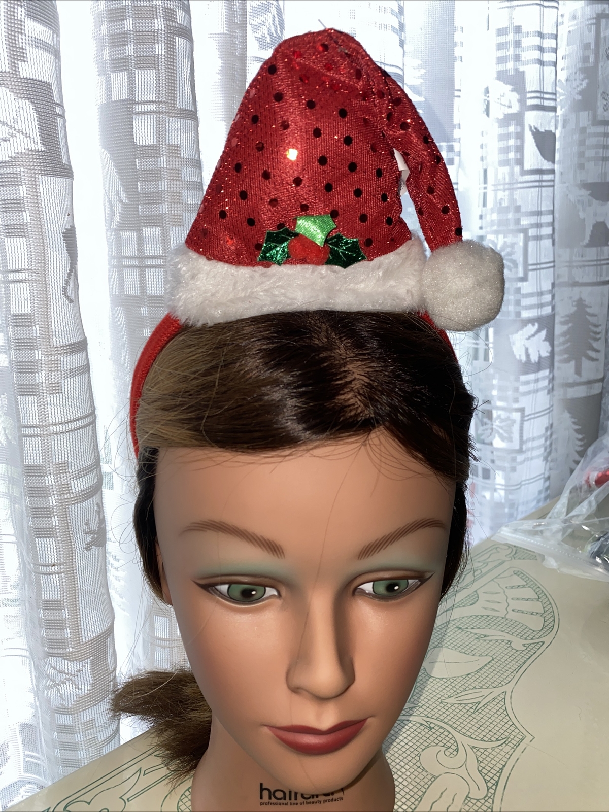 3 Christmas Headbands Mini Santa Hat Costume and Hair Accessory by ...