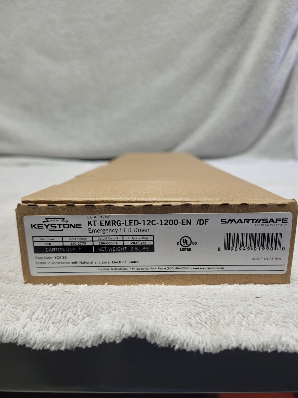 Keystone KT-EMRG-LED-12C-1200-EN/DF 12W 120-277V DUAL FLEX Emergency ...