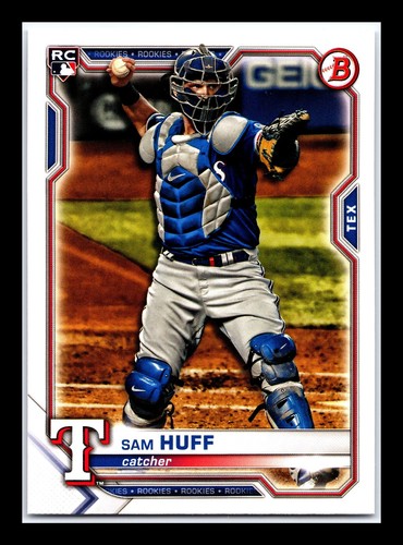 2021 Bowman #23 Sam Huff Texas Rangers | eBay