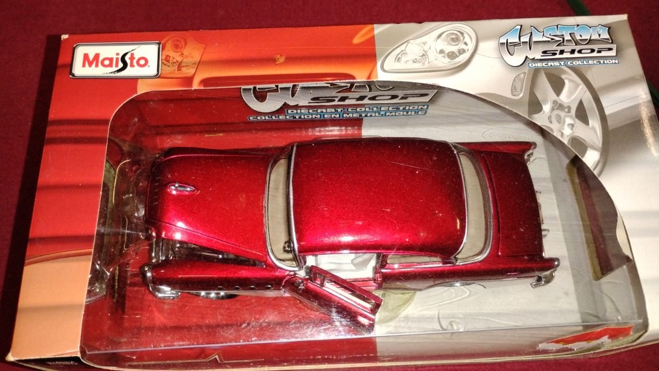 Maisto Custom Shop 1955 Buick Century Pink Red 1/26 Sealed Diecast ...