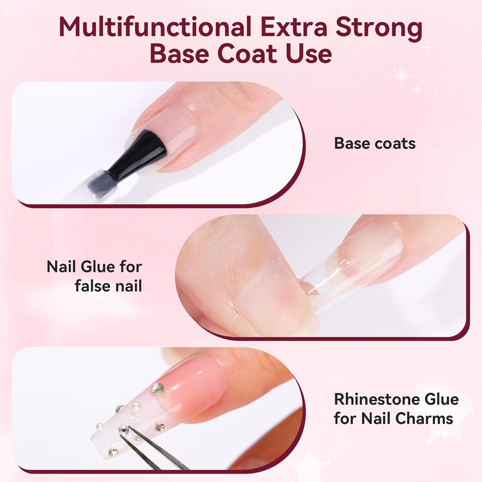 Base Coat Nail Polish 15Ml – Extra Strong, Long-Lasting Gel Base Coat ...